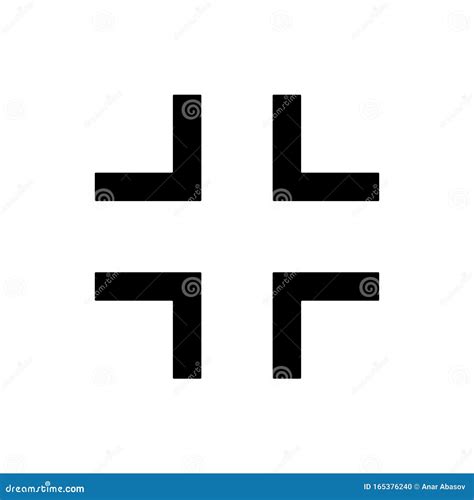 Exit Full Screen Icon Full Screen Enter Or Exit Icon Maximize Or Minimize Symbol Vector Eps