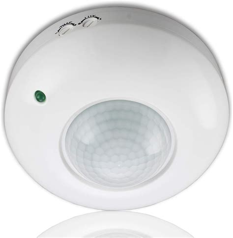 Qwyeuro Pir Motion Sensor Detector Surface Ceiling Mounting 360° Max