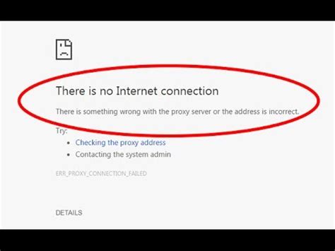 How To Fix There Is No Internet Connection Err Proxy Connection Failed
