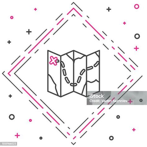 흰색 배경에 격리 라인 골프 코스 레이아웃 아이콘 다채로운 개요 개념 벡터 0명에 대한 스톡 벡터 아트 및 기타 이미지 0명