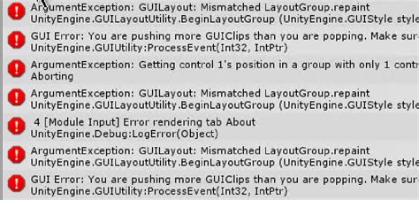 Unity Getting GUILAyout Mismatched LayoutGroup Repaint Try EventType