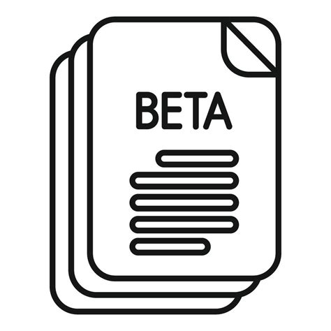 Beta Version Software Development Icon Showing Three Documents With Beta Text For Programmers