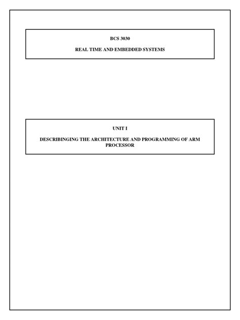 Arm Real Time Embedded Systems Pdf Embedded System Real Time