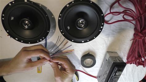 Два динамика и магнитола подключение как подключить магнитолу в машине Youtube