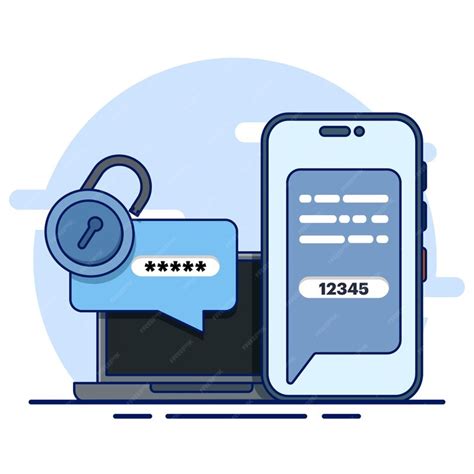 Premium Vector Twostep Authentication Or Twostep Authentication