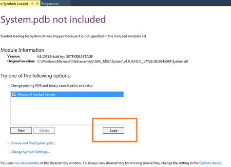 C Visual Studio Debugger Not Stepping Into Net Framework Source