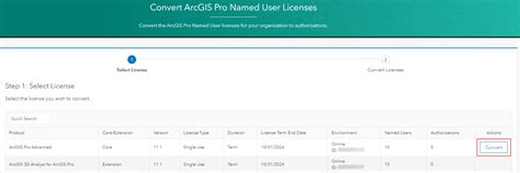 how to convert arcgis pro named user licenses to concurrent or single