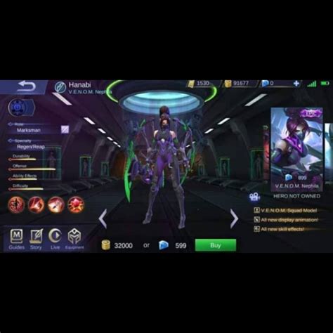 Venom Nephila Skin Epic Hanabi Rumah Game