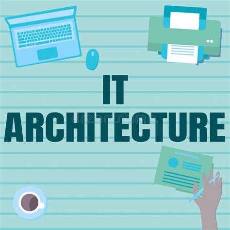 Conceptual Caption It Architecture Internet Concept Architecture Is Applied To The Process Of