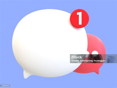 3d 최소 빈 메시지 버블 알림 상자 복사 공간 3d 그림이 있는 미리 알림 말풍선 템플릿입니다 0명에 대한 스톡 사진 및 기타