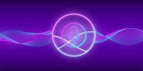 인공 지능 개념입니다 버튼 아이콘 마이크 웹 사이트 또는 모바일 앱용 배너입니다 Ai 개인 음성 비서가 있는 랜딩 페이지 그림