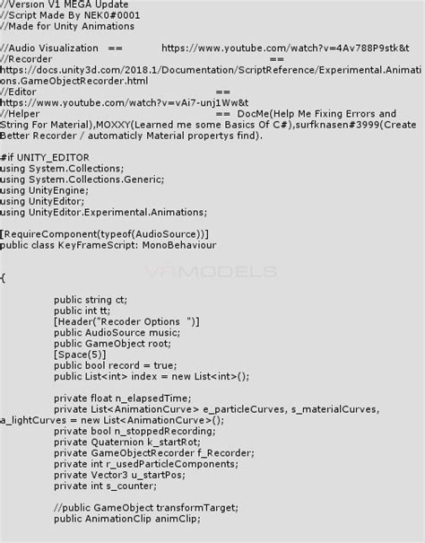 nek0 s keyframe script v1 1 vrmodels 3d models for vr ar and cg projects