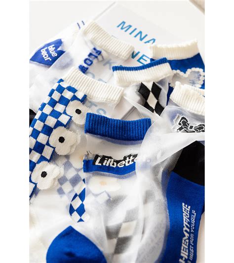 크렐 시스루양말 여자 여성 여름 스포츠 스니커즈 학생 망사 패션 발목 양말 세트 르뚜앙