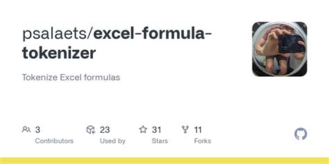 Github Psalaetsexcel Formula Tokenizer Tokenize Excel Formulas