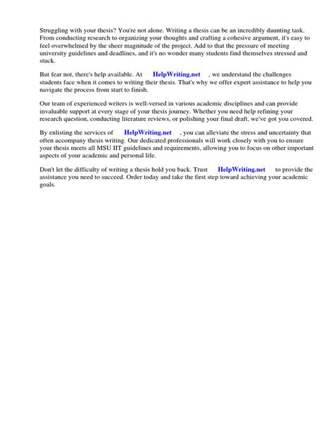 Msu Iit Thesis Guidelines Pdf Thesis