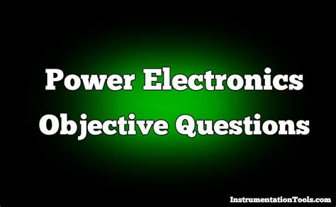 30 Important Power Electronics Mcq
