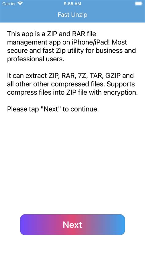 Fast Unzip Zip Unrar 7z Tool For Iphone Download