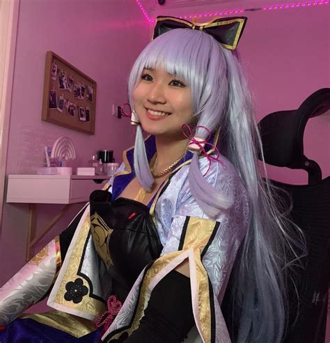 Ayaka Cosplay Full Set Wig Womens Fashion Dresses And Sets Sets Or Coordinates On Carousell