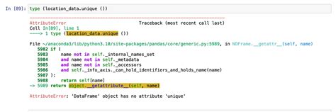 Error In Locationdataunique Qanda Hub 365 Data Science