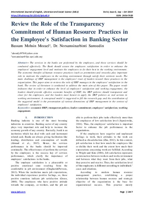 Pdf The Impact Of Human Resource Management Practices On Organizational Commitment In The