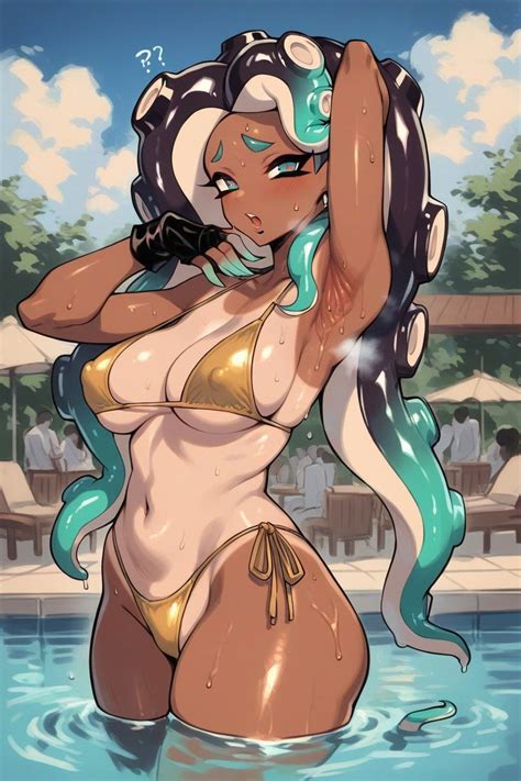 Indoor Pool Looking At Viewer Wet Body AI Porn