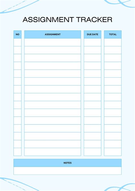 Free And Customizable Assignment Templates