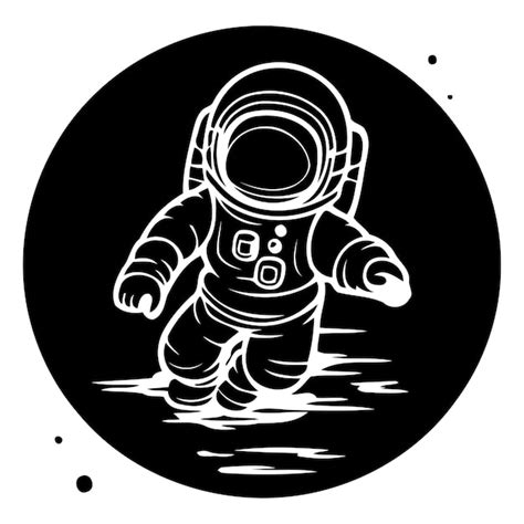 Premium Vector Astronaut In Outer Space Vector Illustration On Dark
