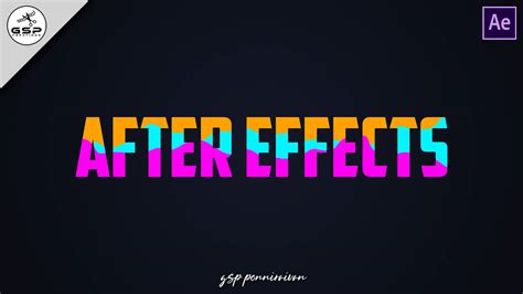 Liquid Text Effect Animation Tutorial In After Effects GSP Creations