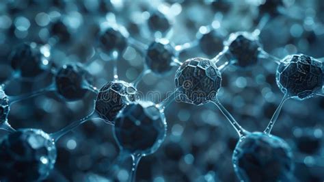 Abstract Atomic Lattice Molecular Grid Of Graphene Graphene Atomic Structure Concept