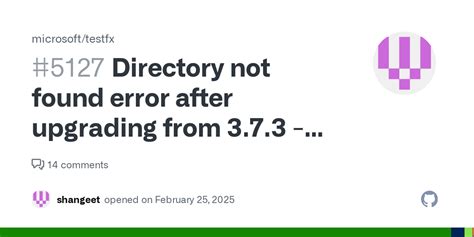 Directory Not Found Error After Upgrading From 373 38 Versions