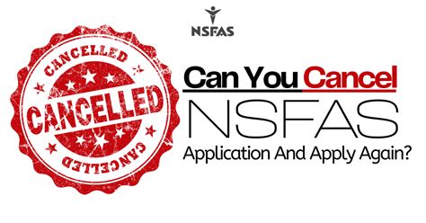 Can You Cancel Nsfas Application And Apply Again