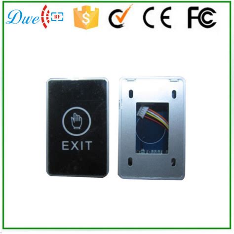 No Nc COM Out Put Infrared Sensor Touch Screen Door Release Exit Button For Access Control
