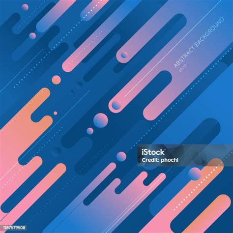 대각선 리듬에 다양한 색상 둥근 모양 라인으로 만든 추상동적 구성 가리기에 대한 스톡 벡터 아트 및 기타 이미지 가리기