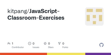 Github Kitpangjavascript Classroom Exercises