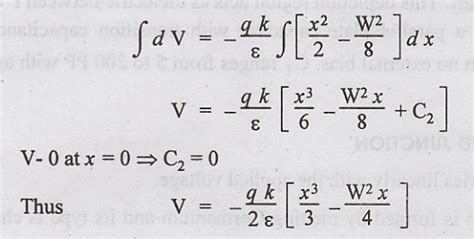 Transition Or Space Charge Or Depletion Capacitance Derivation