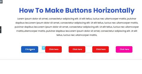 How To Make Multiple Buttons Horizontally In Elementor Dcreato