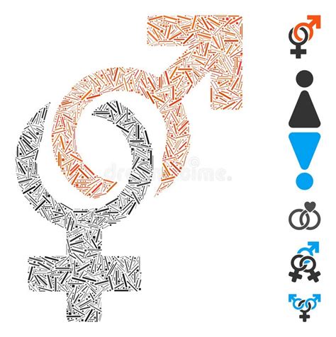 Sexual Symbols Man And Woman Making Love Stock Illustration