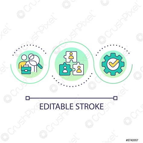 Icono De Concepto De Bucle De Gestión De Recursos Vector De Stock 5742057 Crushpixel