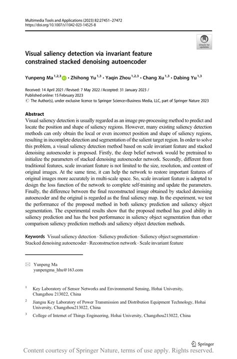 Visual Saliency Detection Via Invariant Feature Constrained Stacked
