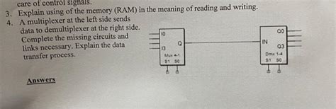 Solved 3 Explain Using Of The Memory Ram In The Meaning