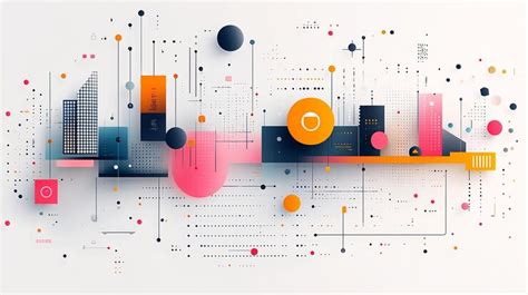 Futuristic Datadriven Skylines Abstract Visuals In Soft Pastel Tones Premium Ai Generated Image