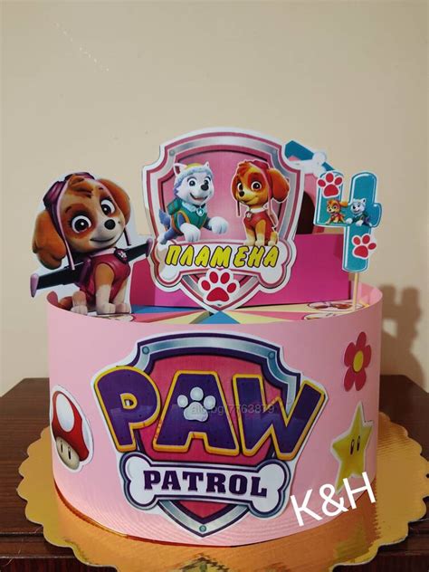 Картонена торта Пес Патрул Скай Детски партита Клоуни Димитровград