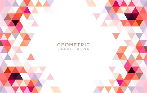 Premium Vector Abstract Geometric White Background With Triangle Shapes