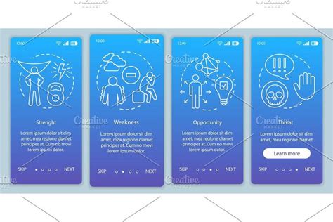 Swot Analysis Mobile App Pages