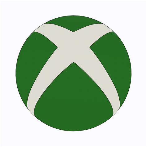 🎮 Xbox Logo・ Stl File For 3d Printing・cults
