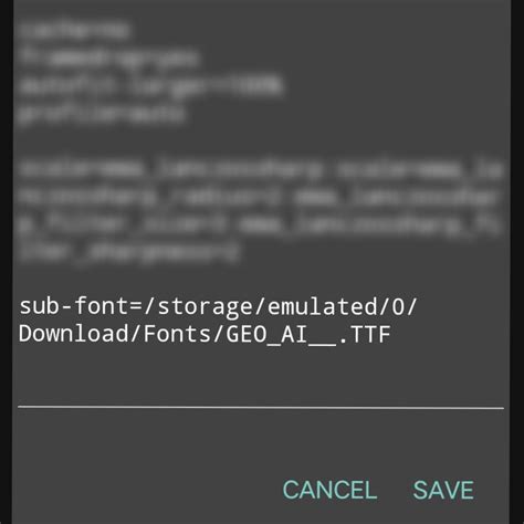 where am i going wrong in my font config mpv mobile r mpv