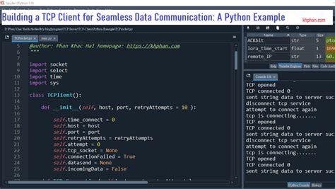 Building A Tcp Client For Seamless Data Communication A Python Example Phan Khac Hai