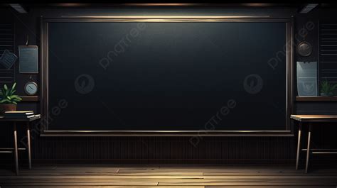 Wooden Flooring With A 3d Rendering Blackboard Background Blackboard