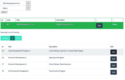 Javascript Button Select To Filter Datable To Another Datatable