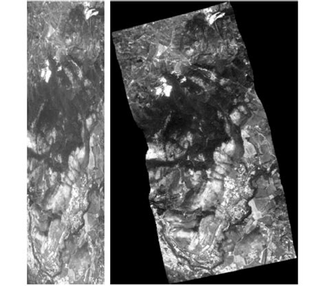 Geometric Correction Left Uncorrected Image Right Geometrically